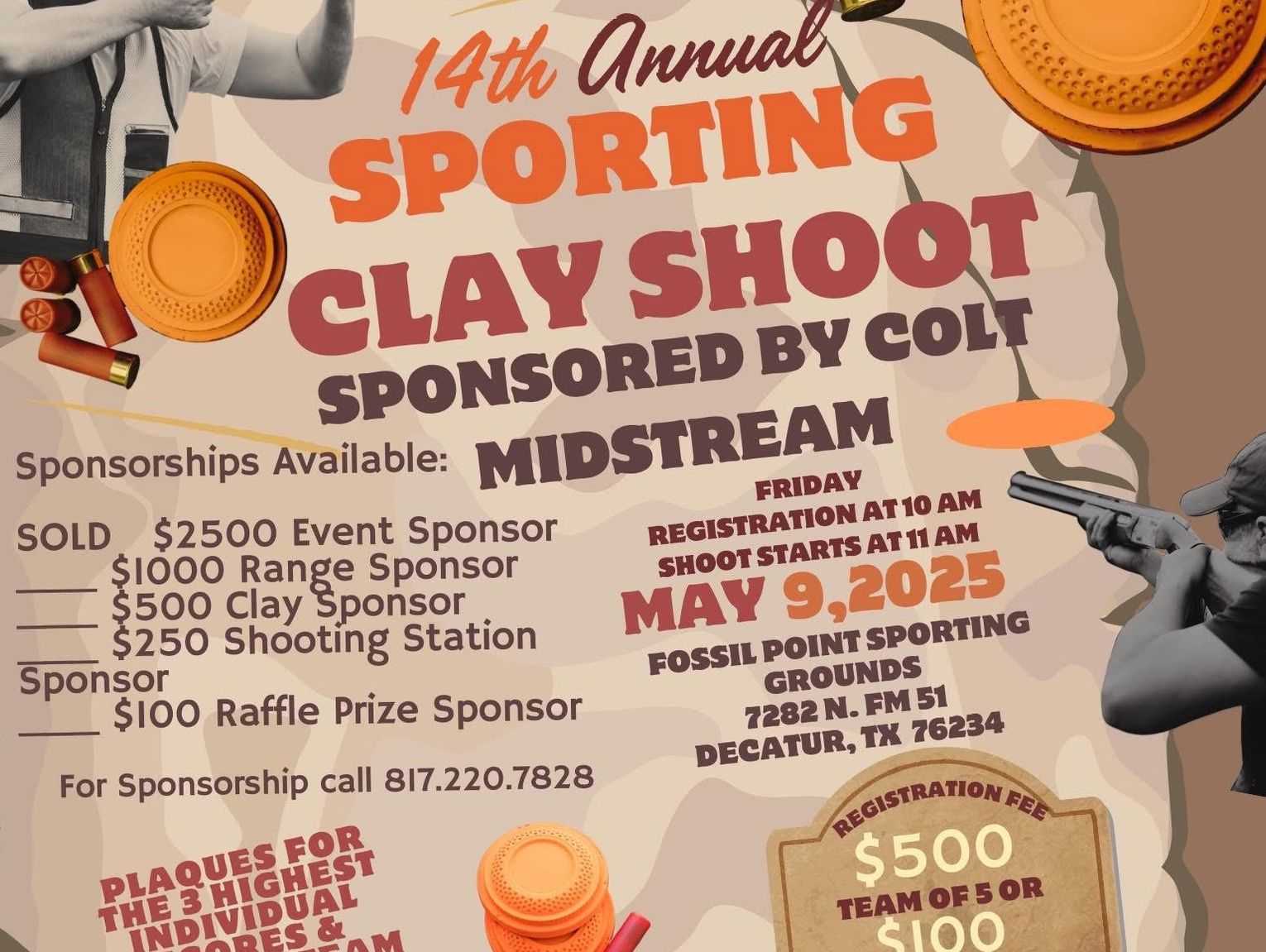 Springtown chamber hosts 14th annual clay shoot May 9