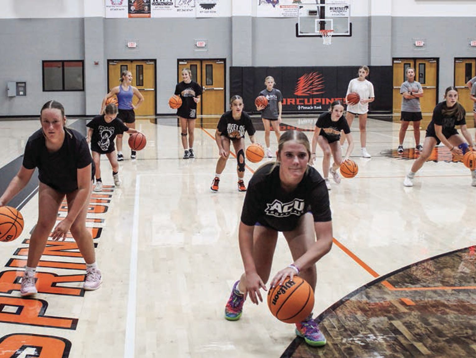 Strong turnout for Springtown girls basketball camp
